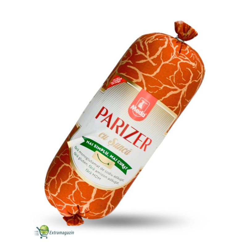 MEDA Mortadela con jamon "PARIZER CU SUNCA" por peso +/-3kg